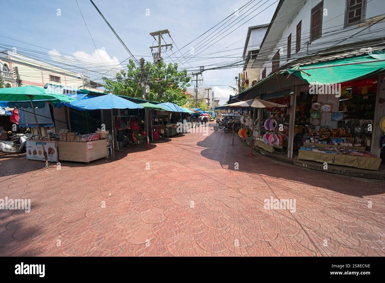 nong khai, a small town in northeast Thailand on the mekong river Stock ...