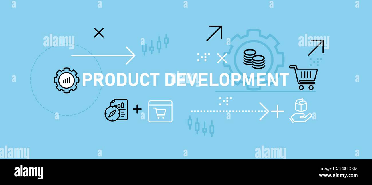 Product Development concept highlighting product innovation market ...