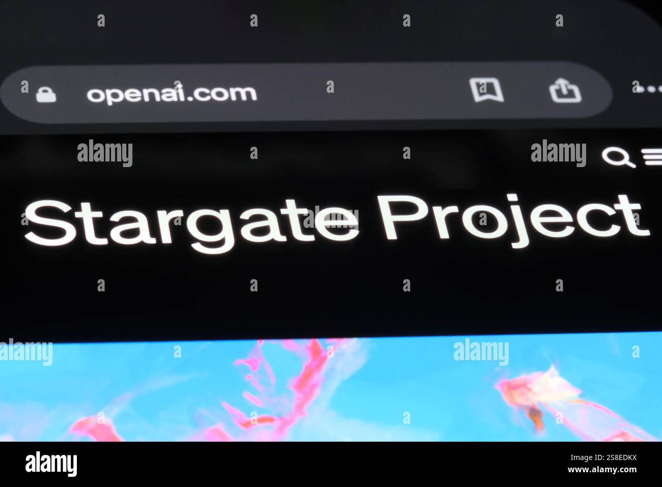 The Stargate Project AI company logo Stock Photo - Alamy