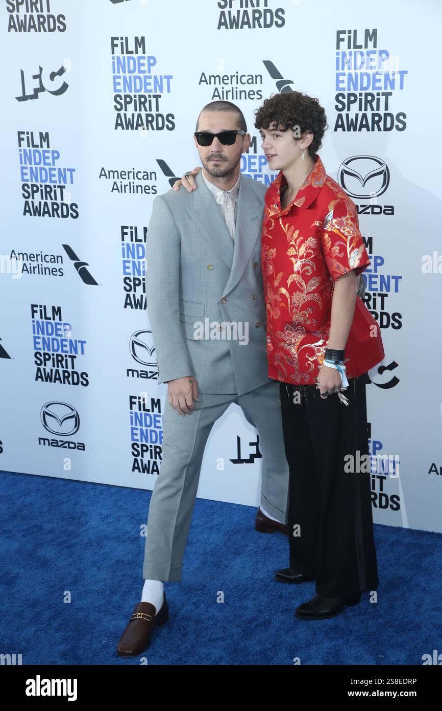Shia LaBeouf and Noah Jupe at the 35th Annual Film Independent Spirit ...
