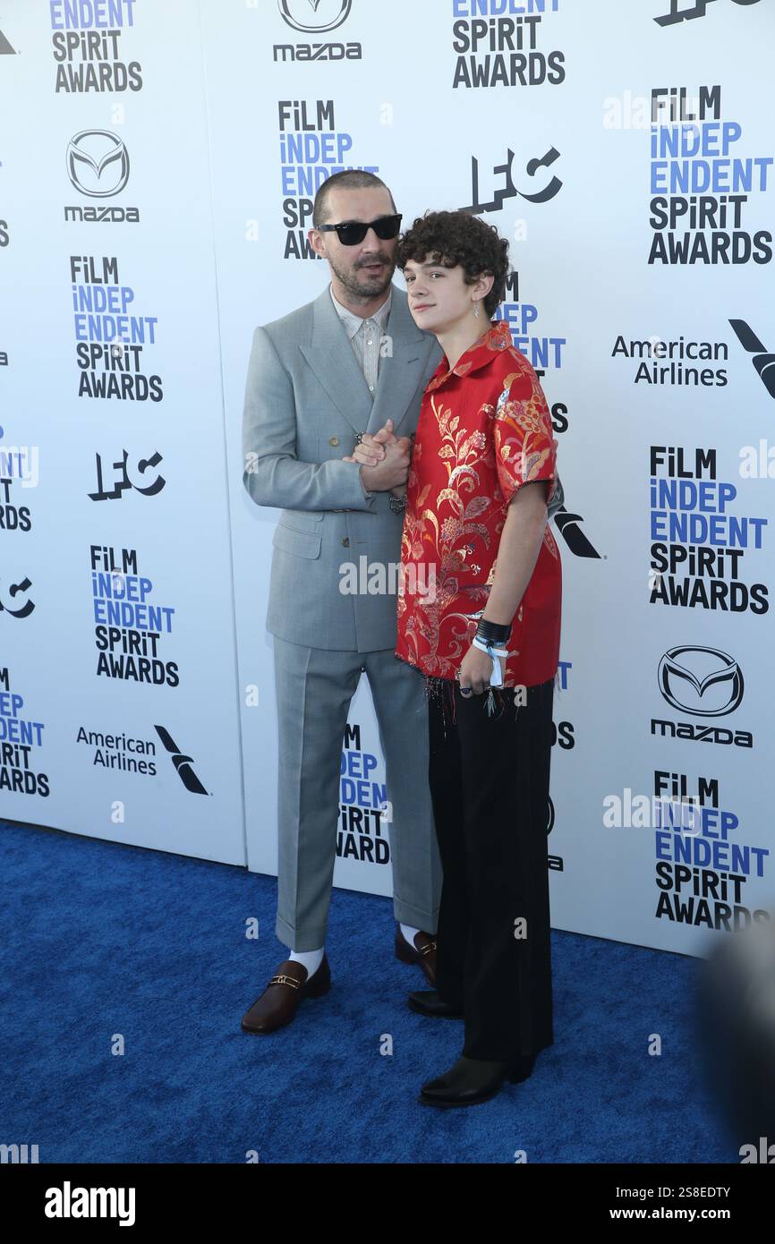 Shia LaBeouf and Noah Jupe at the 35th Annual Film Independent Spirit ...