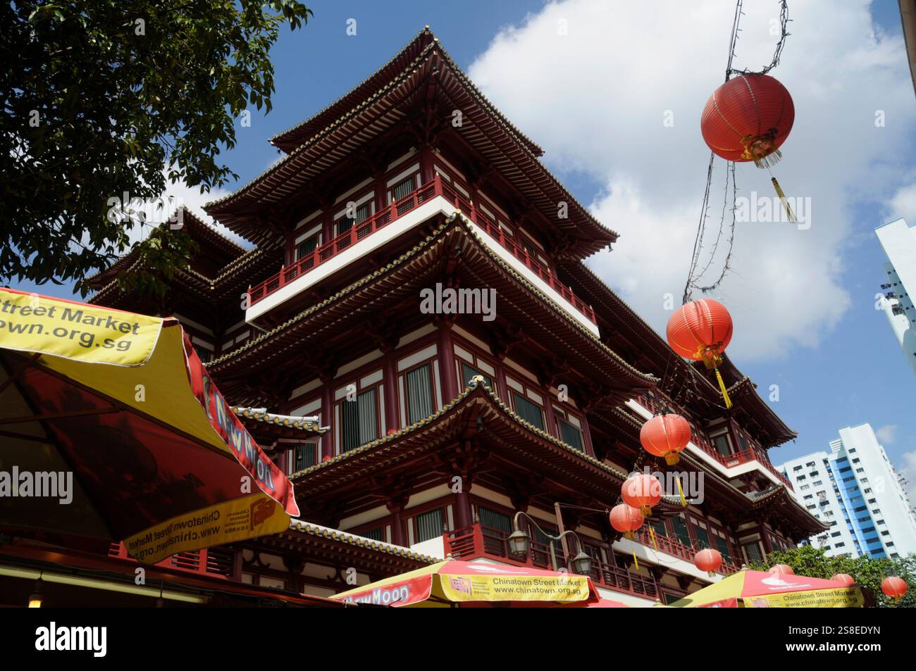 The Chinese designed Budda Tooth Relic Temple and Museum is a Buddhist ...