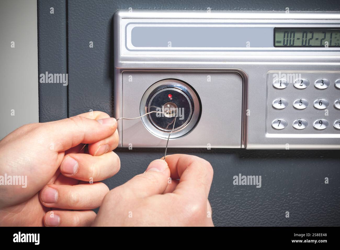 Security Breach - Safe Picking Concept Stock Photo - Alamy