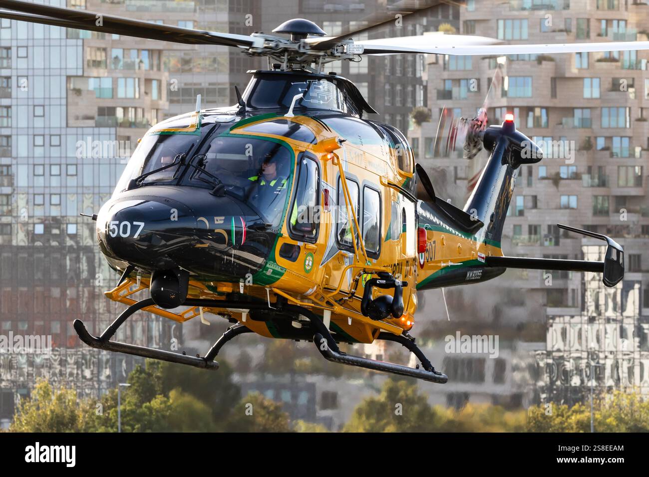 Leonardo AW169 (MH-169A) helicopter from the Guardia di Finanza ...