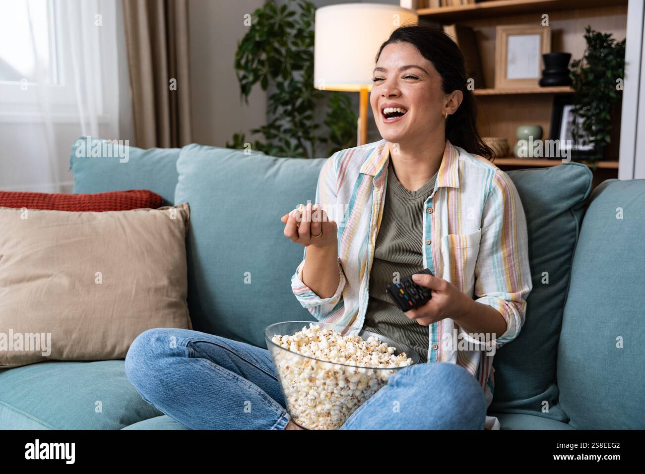 Young happy freshly divorced or recently single woman after toxic ...