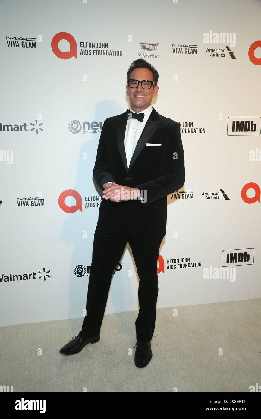 Lawrence Zarian at the Elton John AIDS Foundation Oscar Viewing Party ...