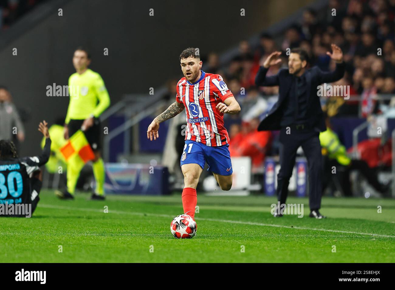 Madrid, Spain. 21st Jan, 2025. Javi Galan (Atletico) Football/Soccer : "UEFA Champions League ...
