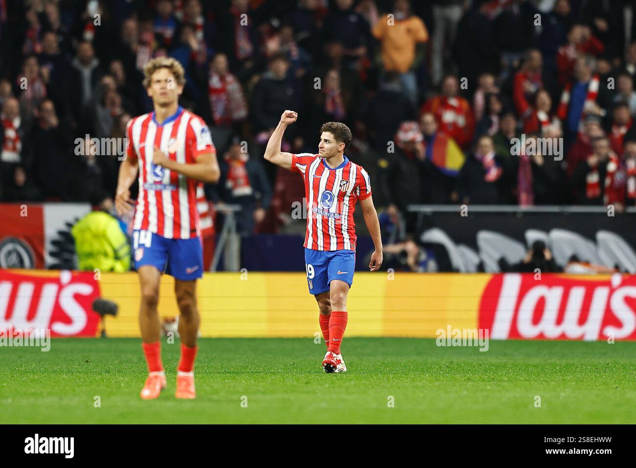 Madrid, Spain. 21st Jan, 2025. Julian Alvarez (Atletico) Football ...