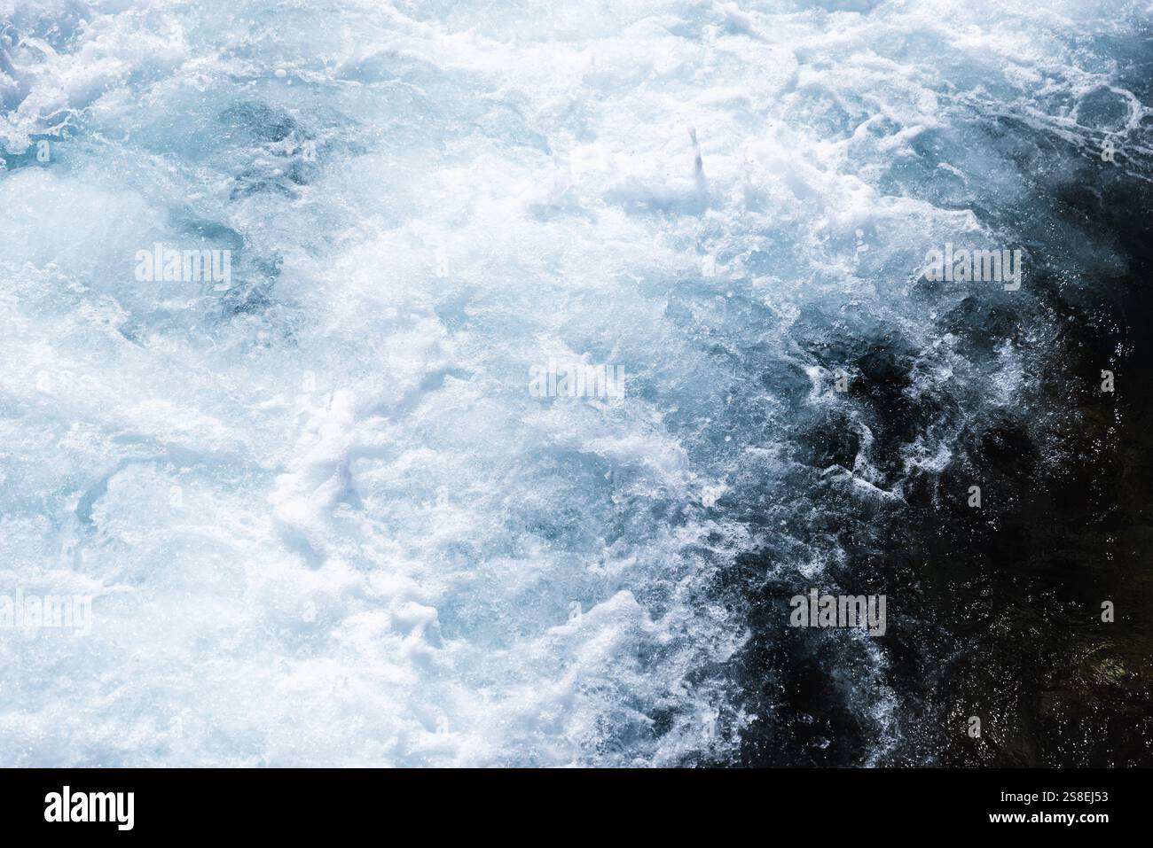 Stormy sea water surface, top view. Abstract background photo texture ...