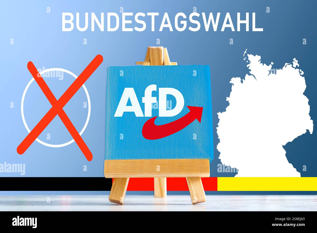 Bavaria, Germany - January 22, 2025: A symbolic image for the 2025 ...