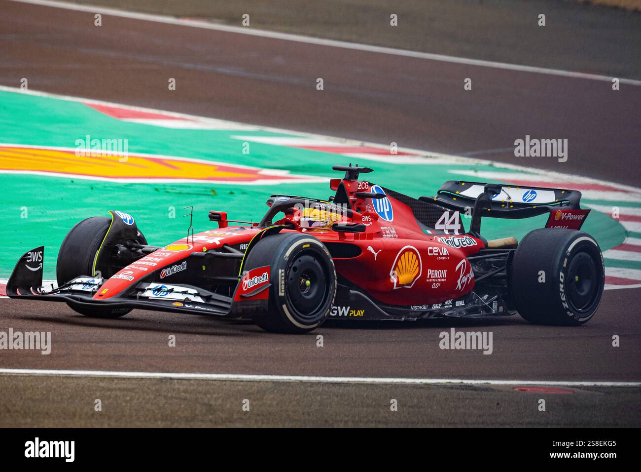 Fiorano, Italy. 22nd Jan, 2025. #44 Lewis Hamilton, Scuderia Ferrari ...