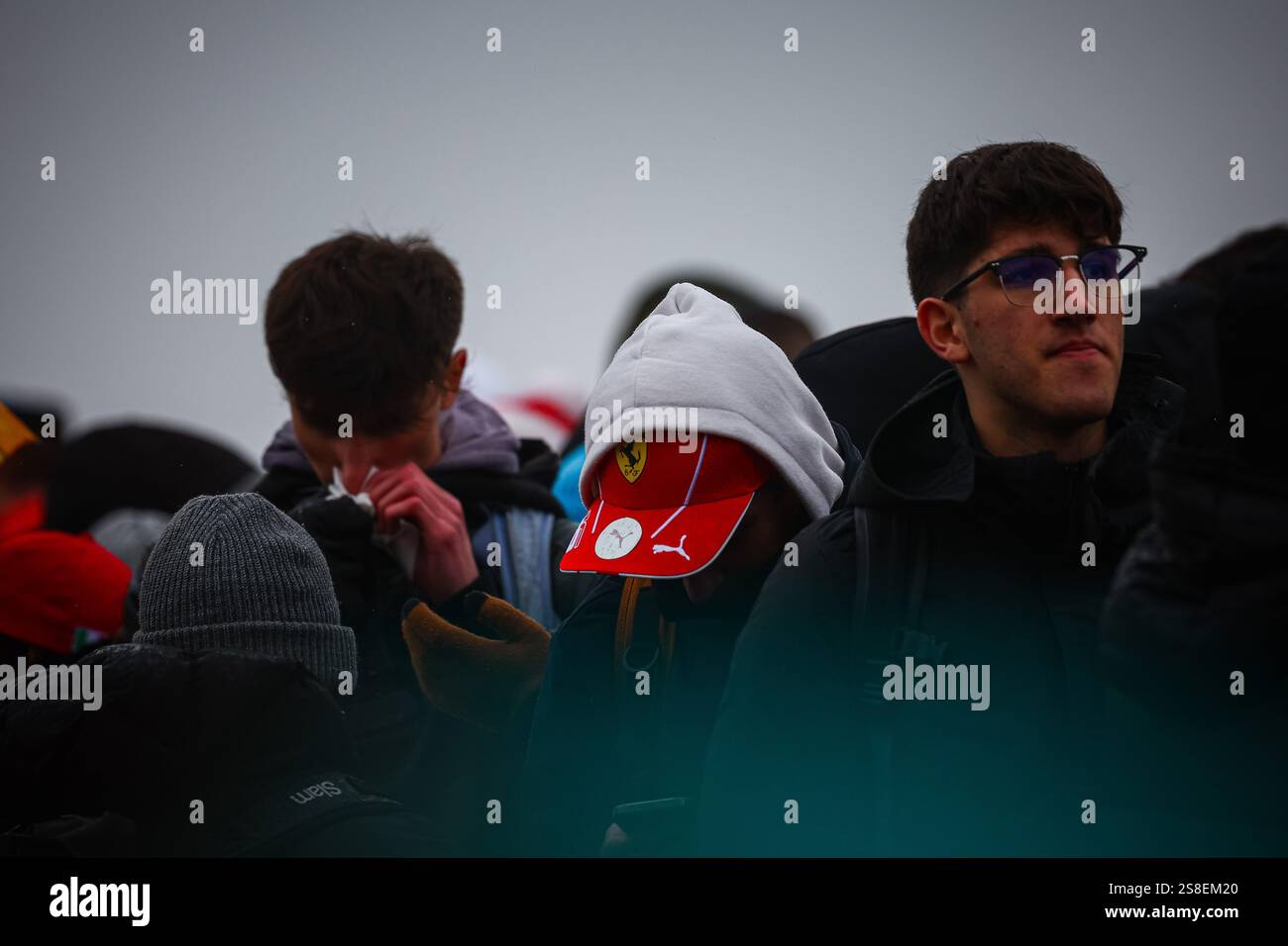 Fiorano, Italy. 22nd Jan, 2025. Tifosi/Fan at Fiorano during the first ...