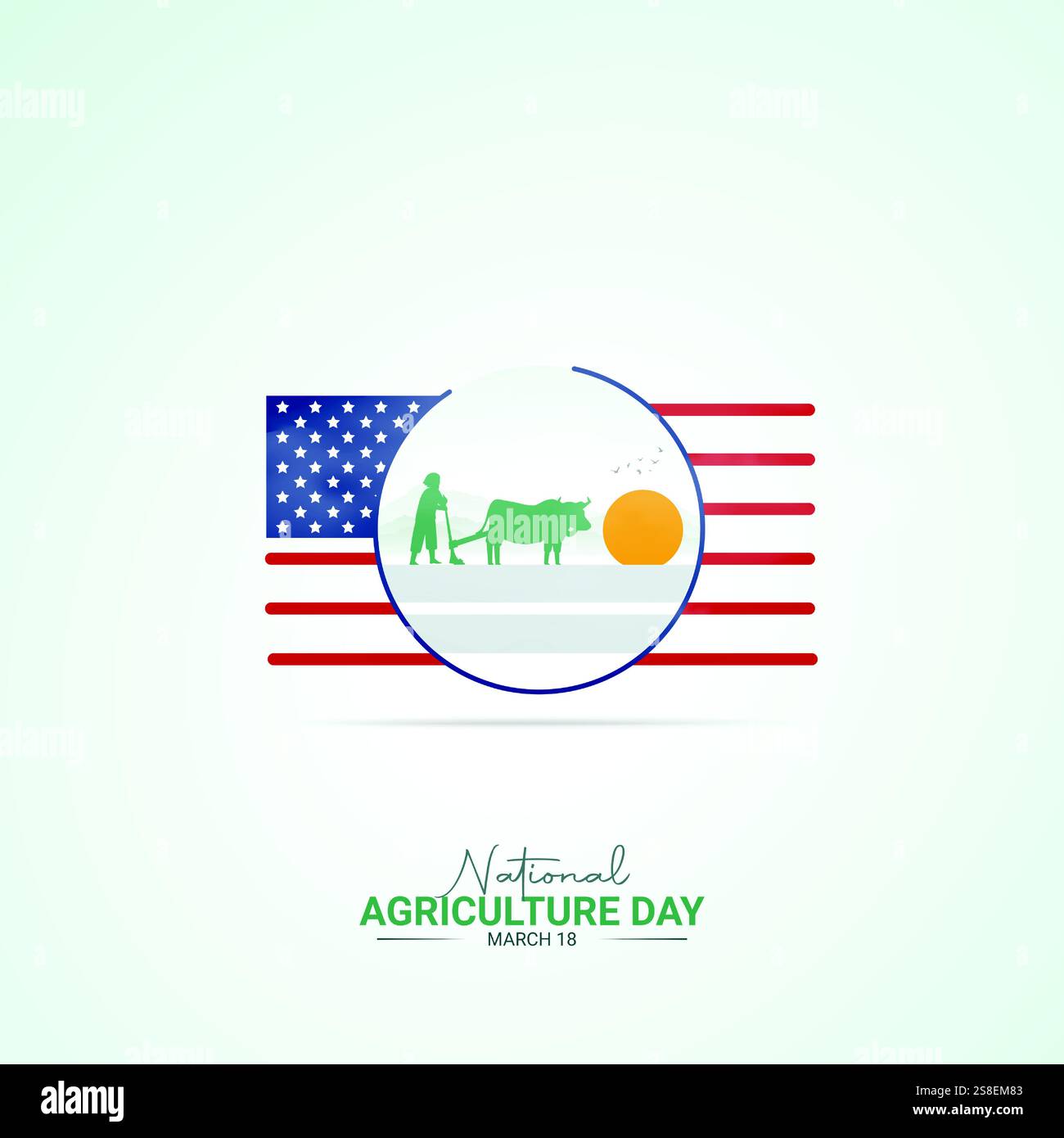 National Agriculture Day Creative Design. farmers day for a social ...