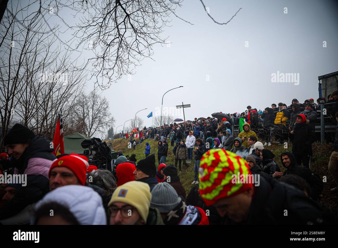 Tifosi/Fan at Fiorano during the first test of Lewis Hamilton, #44 ...