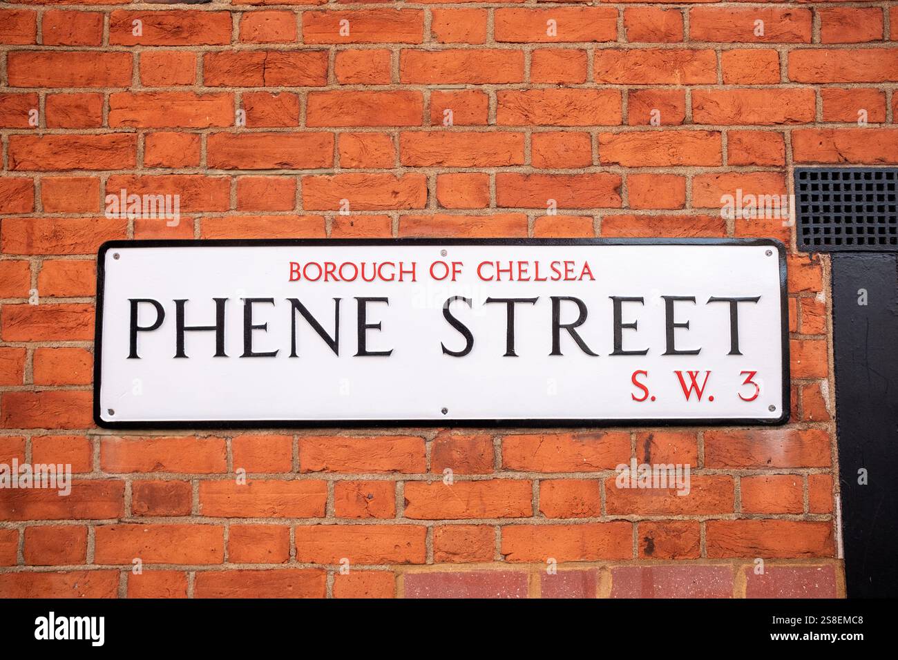 LONDON- JANUARY 14, 2025: Phene Street in SW3 Borough of Chelsea ...