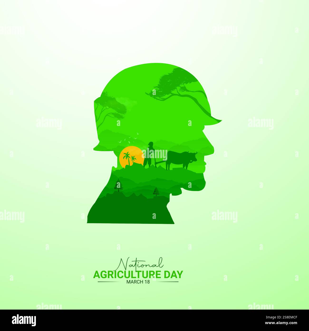 National Agriculture Day Creative Design. farmers day for a social ...