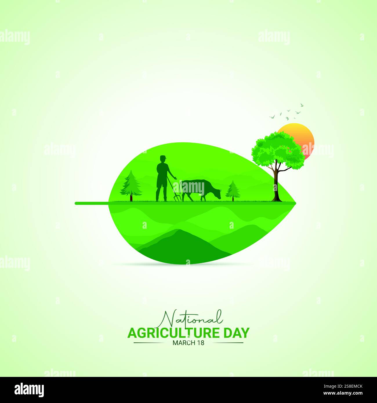 National Agriculture Day Creative Design. farmers day for a social ...