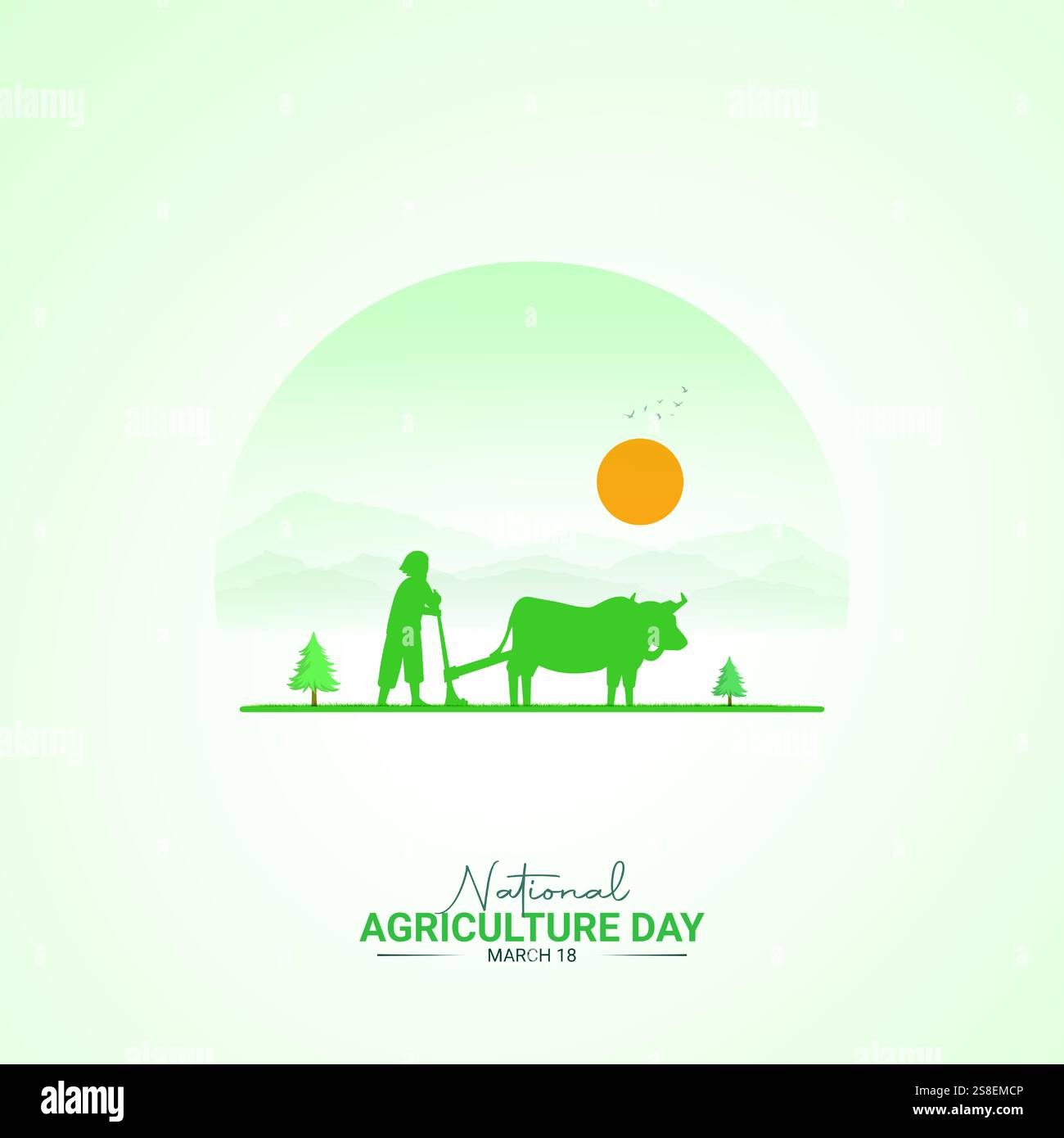 National Agriculture Day Creative Design. farmers day for a social ...