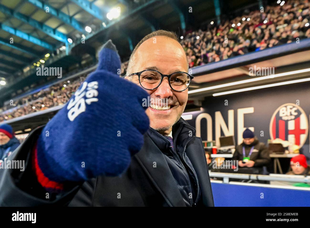 Joey Saputo President (Bologna) during the UEFA Champions League match ...