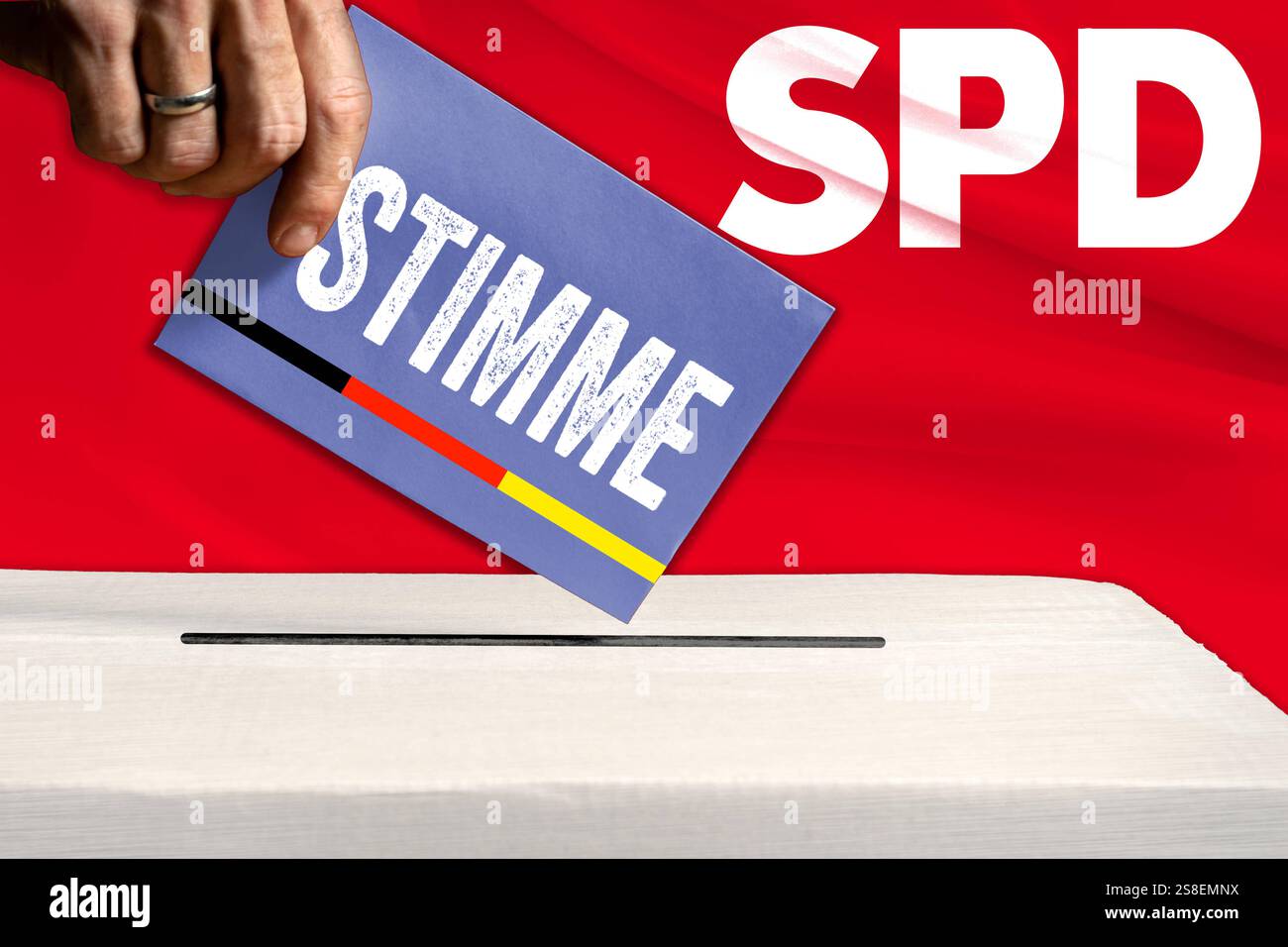 January 22, 2025: Symbolic image for the Bundestag election with the ...