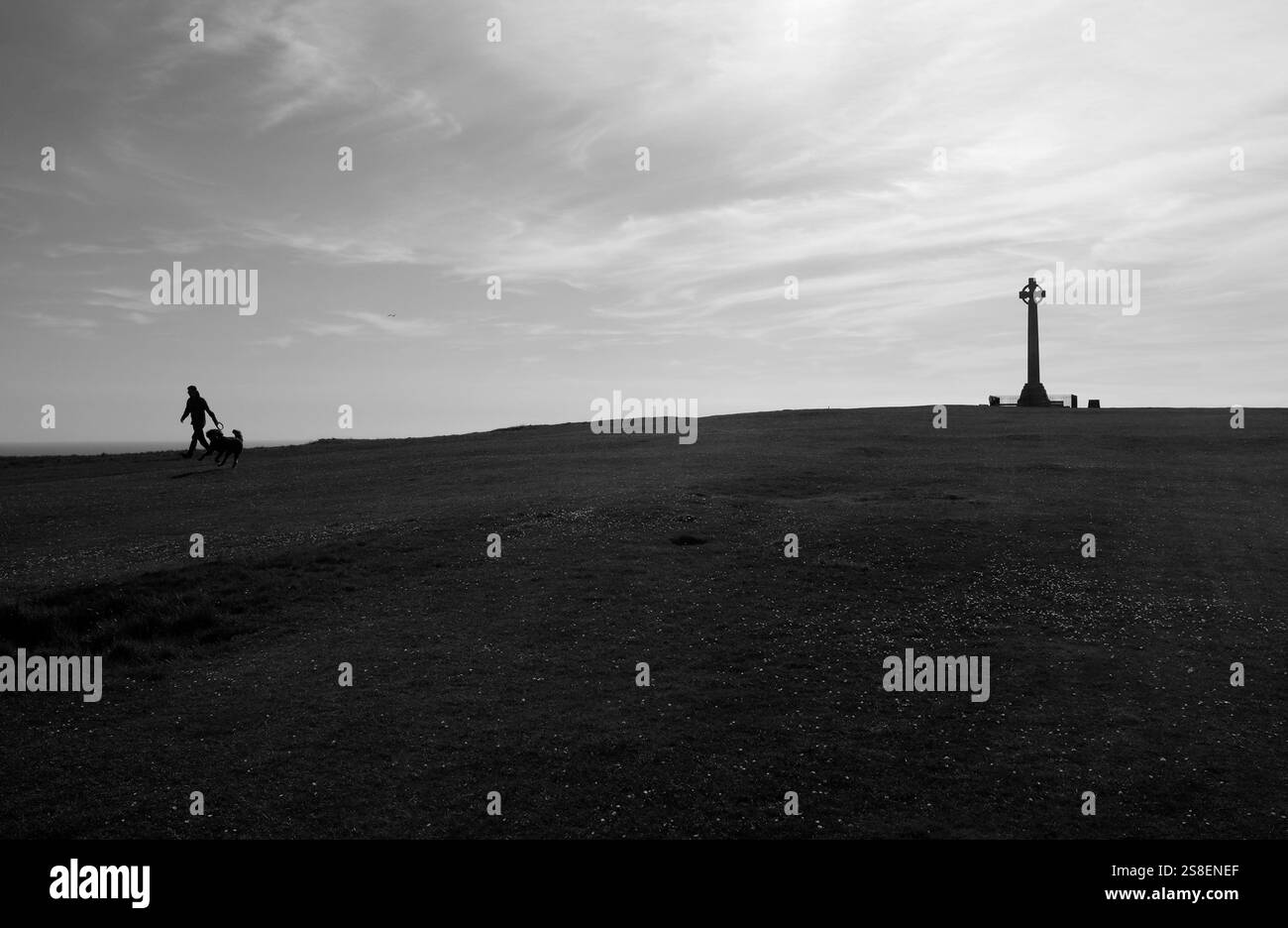 View Tennyson monument Isle of Wight UK Stock Photo - Alamy