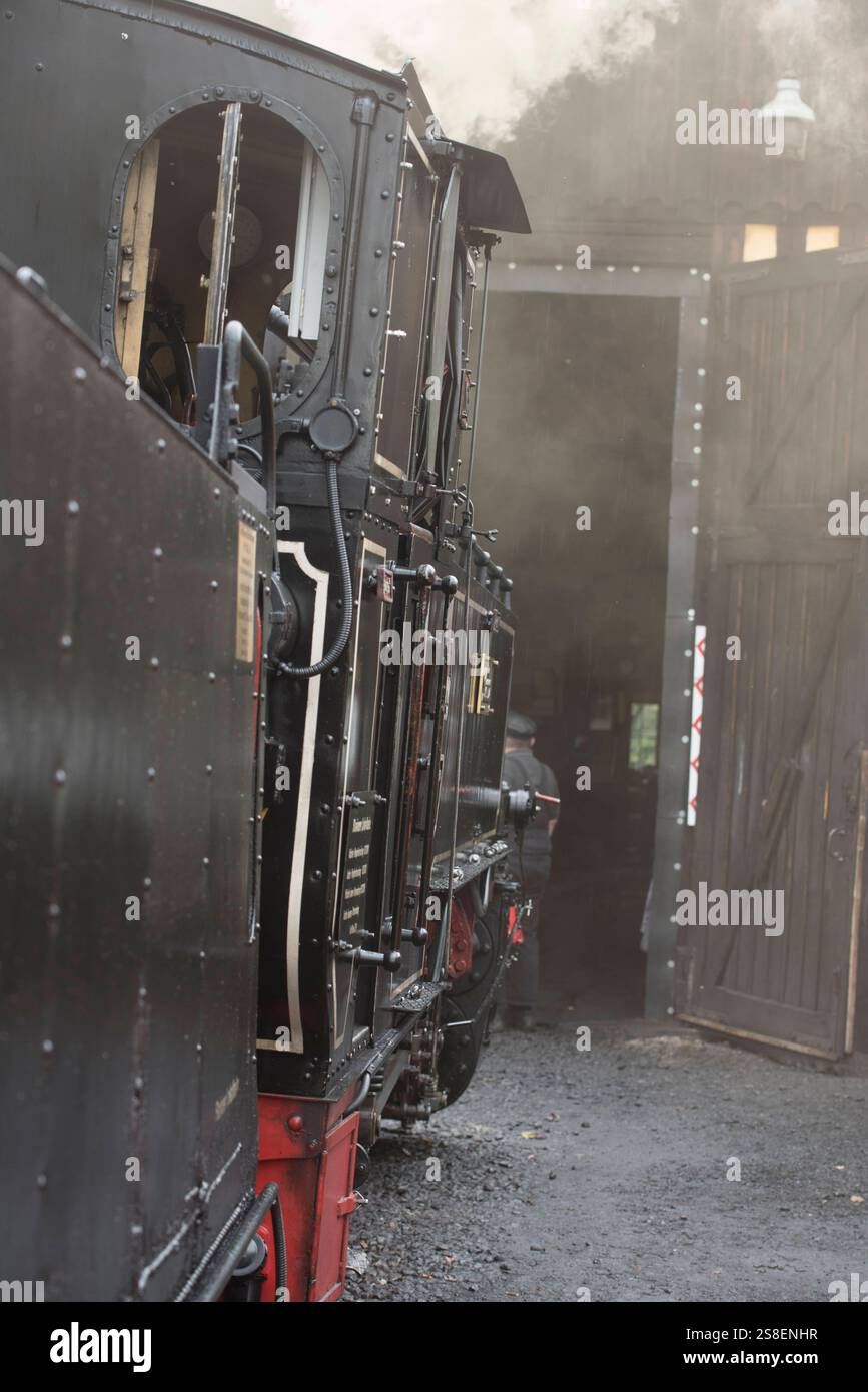 steam locomotive smoke from an old technology in rail transport steam ...