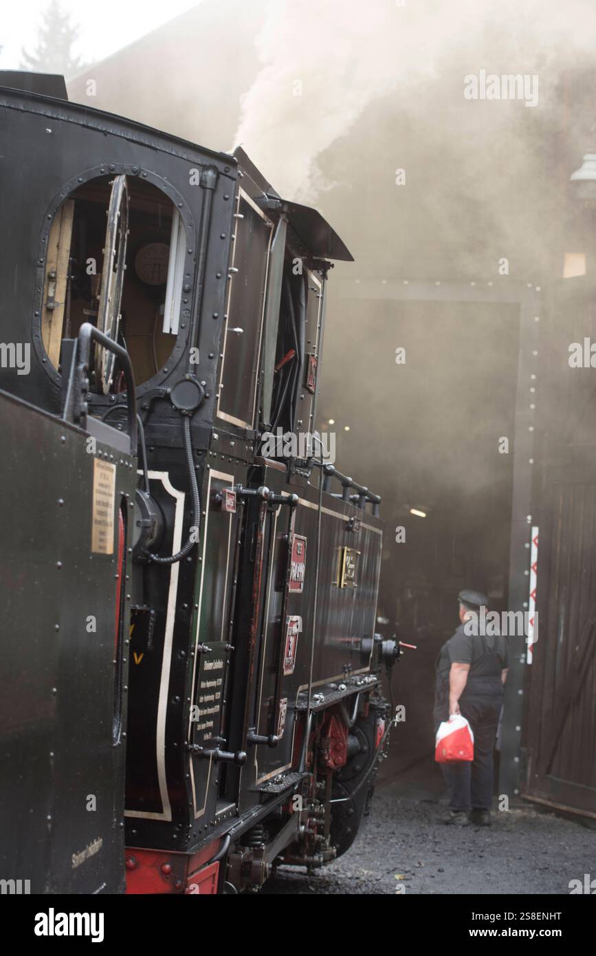 steam locomotive smoke from an old technology in rail transport steam ...