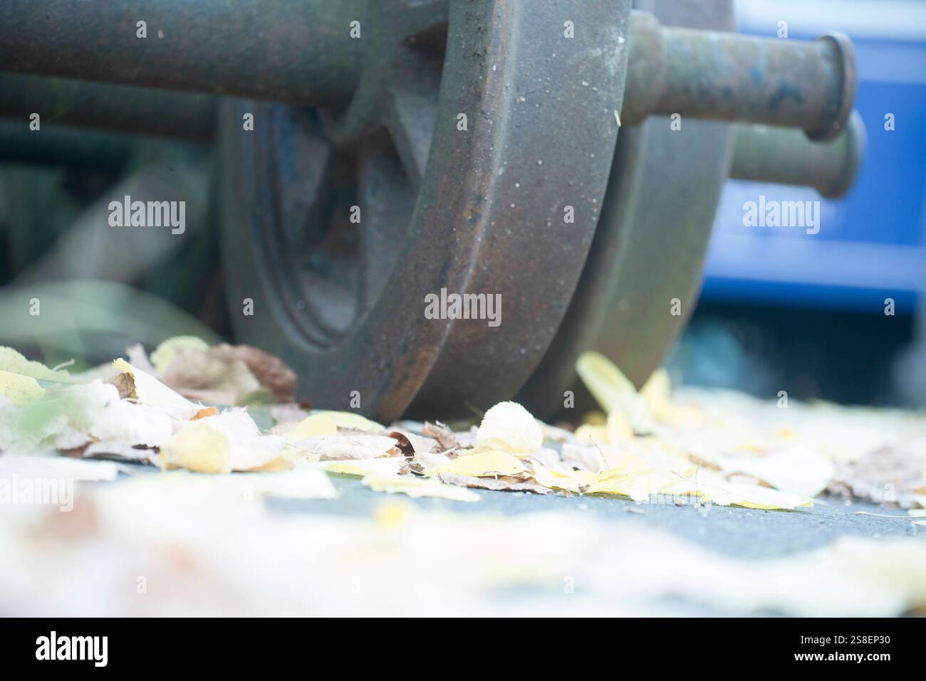 Railroad wheel of a train, transport and mobility by rail Railroad ...