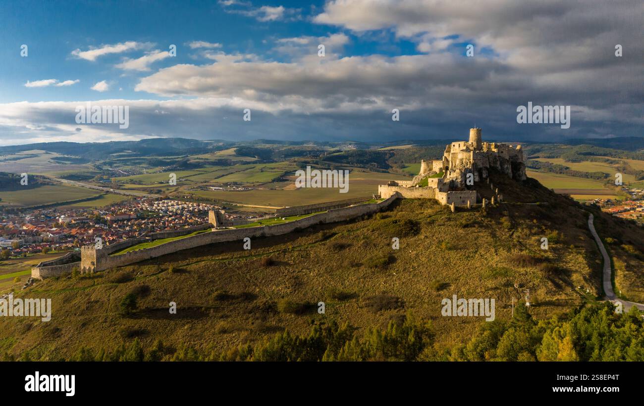 Aerial Drone Photography of Spis Castle: Slovakia's Majestic Medieval ...