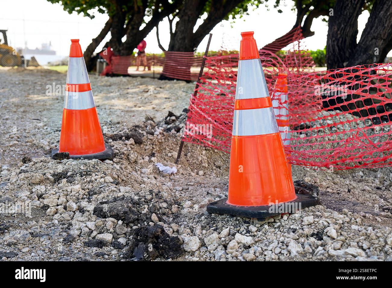 Bridgetown, Barbados, Caribbean - January 7, 2025: A construction site ...