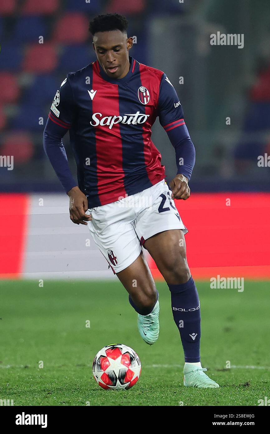 John Lucumi of Bologna FC during the Champions League football match ...