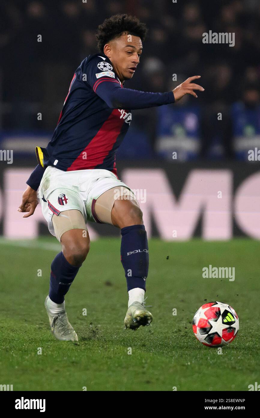 Dan Ndoye of Bologna FC during the Champions League football match ...