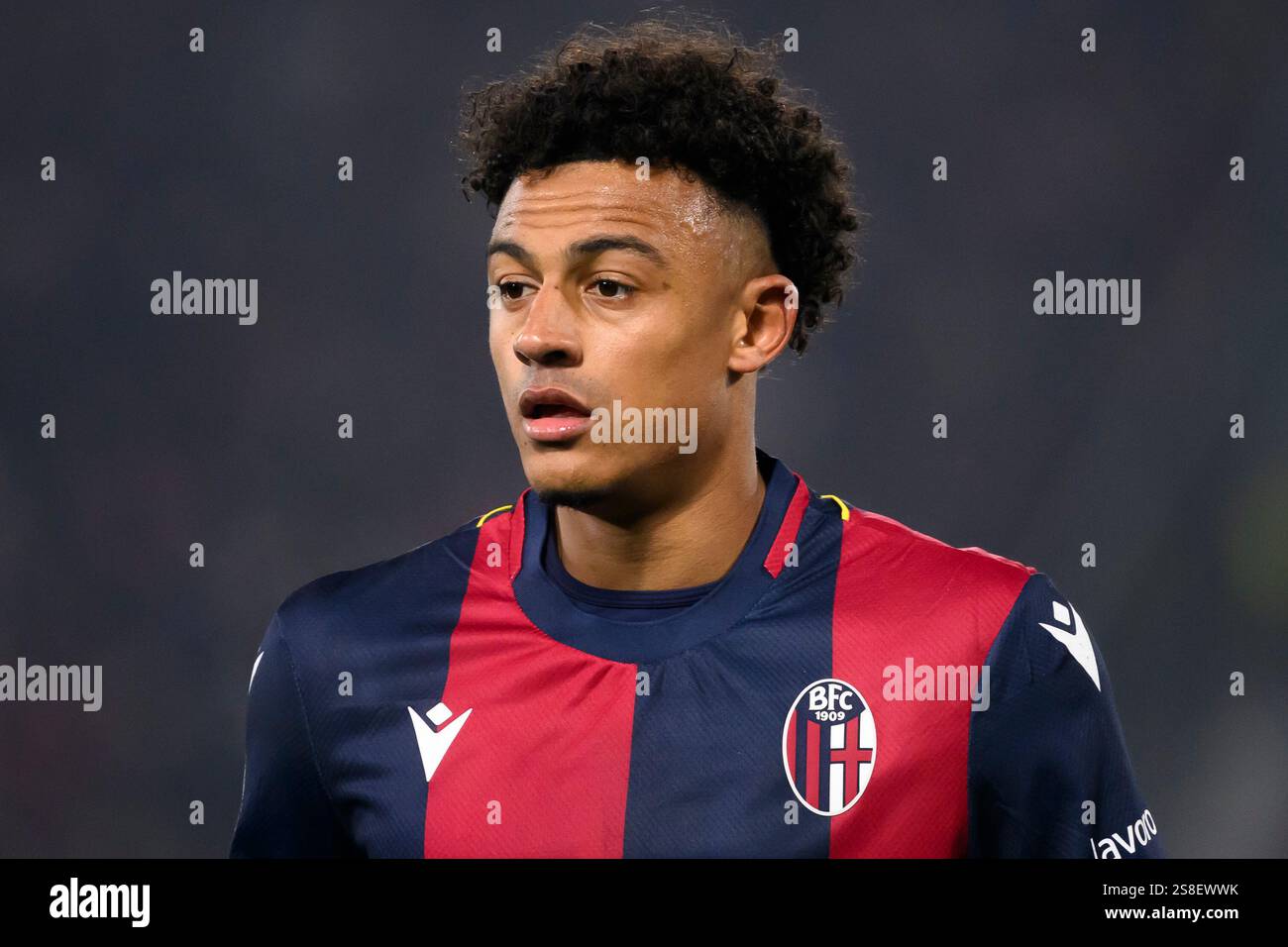 Dan Ndoye of Bologna FC during the Champions League football match ...