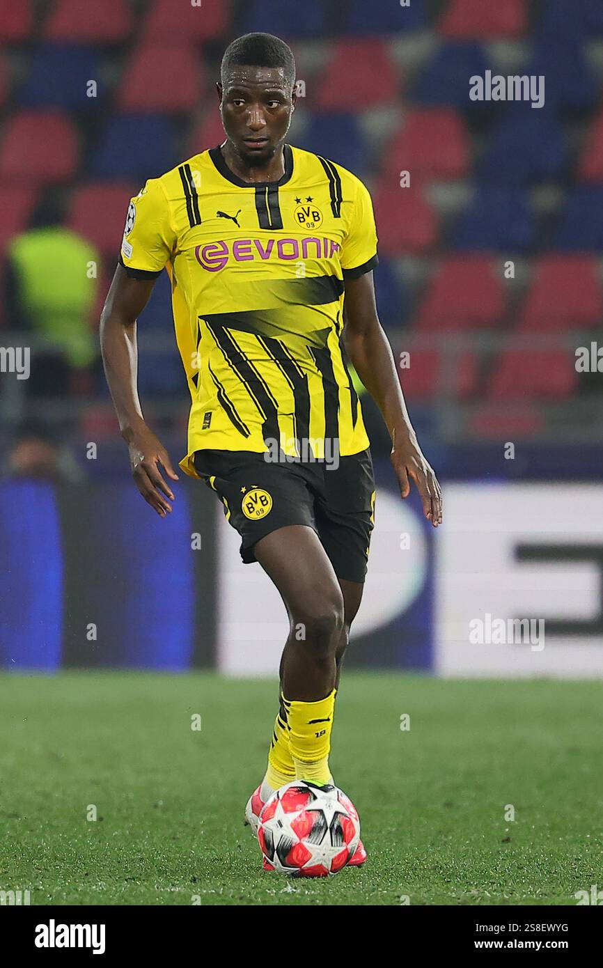 Serhou Guirassy of Borussia Dortmund during the Champions League ...