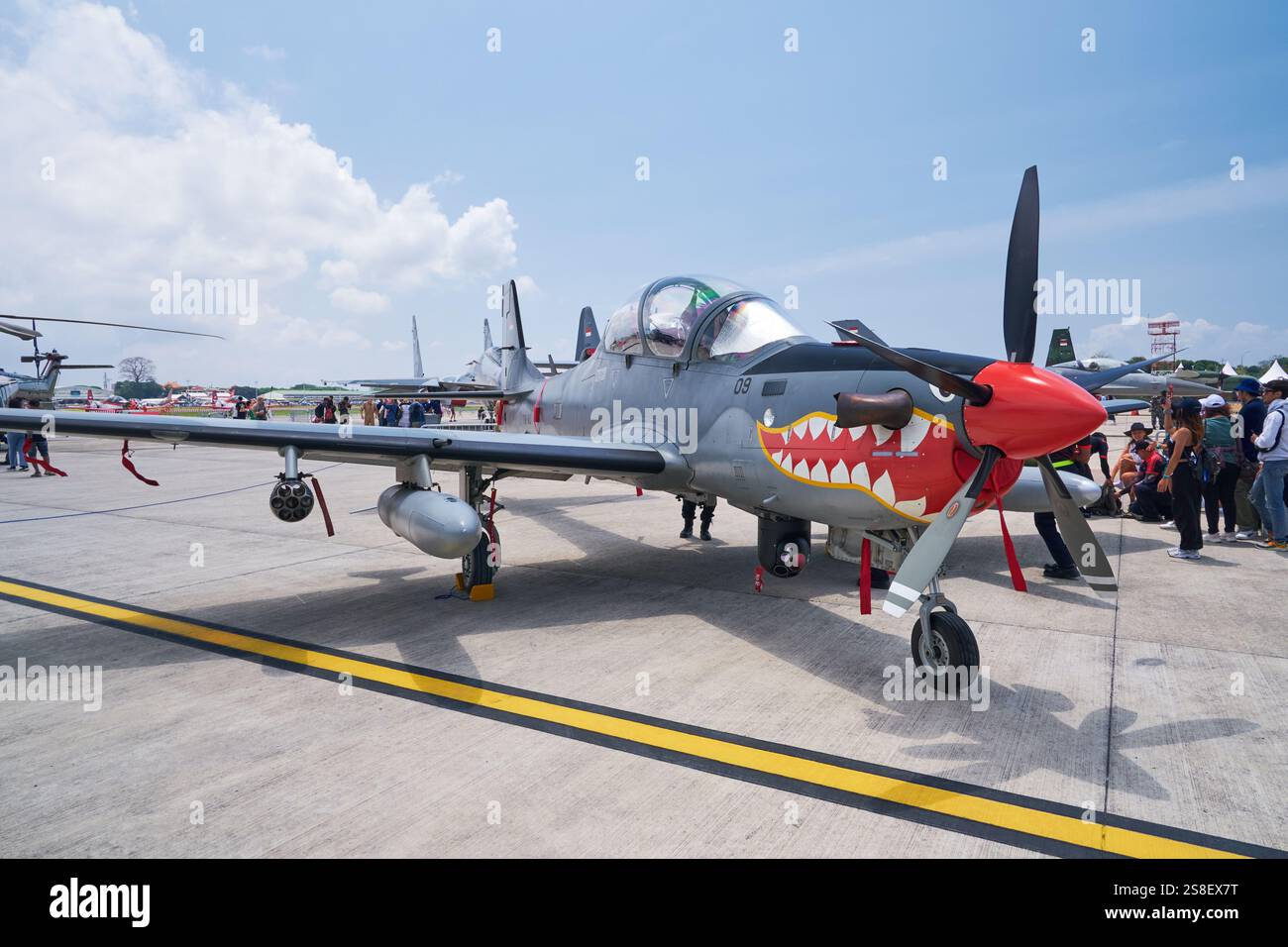 Embraer EMB 314 Super Tucano - Indonesian Air Force Stock Photo - Alamy