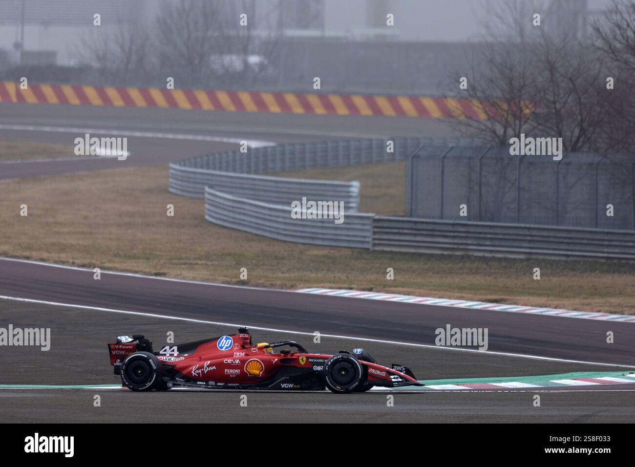 Modena, Italy. 22nd Jan, 2025. Lewis Hamilton of Scuderia Ferrari on ...