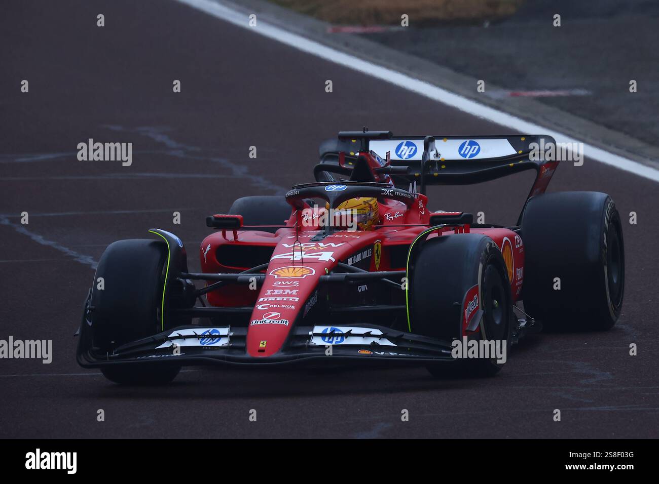 Modena, Italy. 22nd Jan, 2025. Lewis Hamilton of Scuderia Ferrari on ...