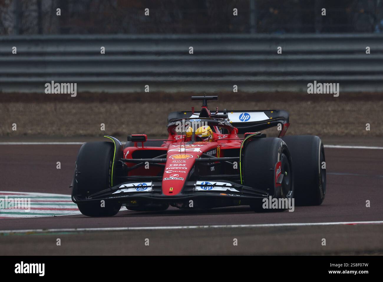 Modena, Italy. 22nd Jan, 2025. Lewis Hamilton of Scuderia Ferrari on ...