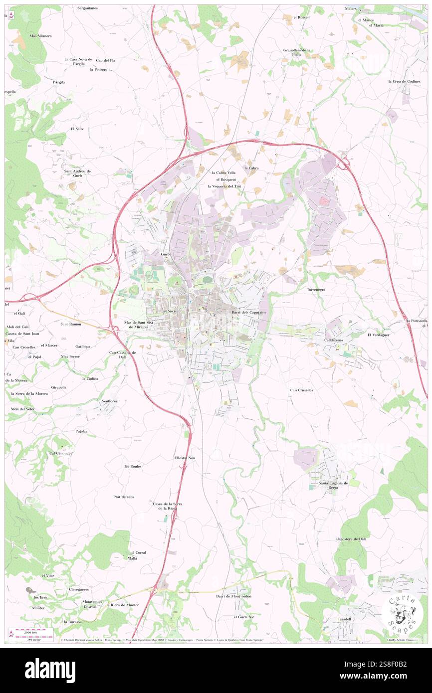 Placa del Bisbe Oliba, Província de Barcelona, ES, Spain, Catalonia, N ...