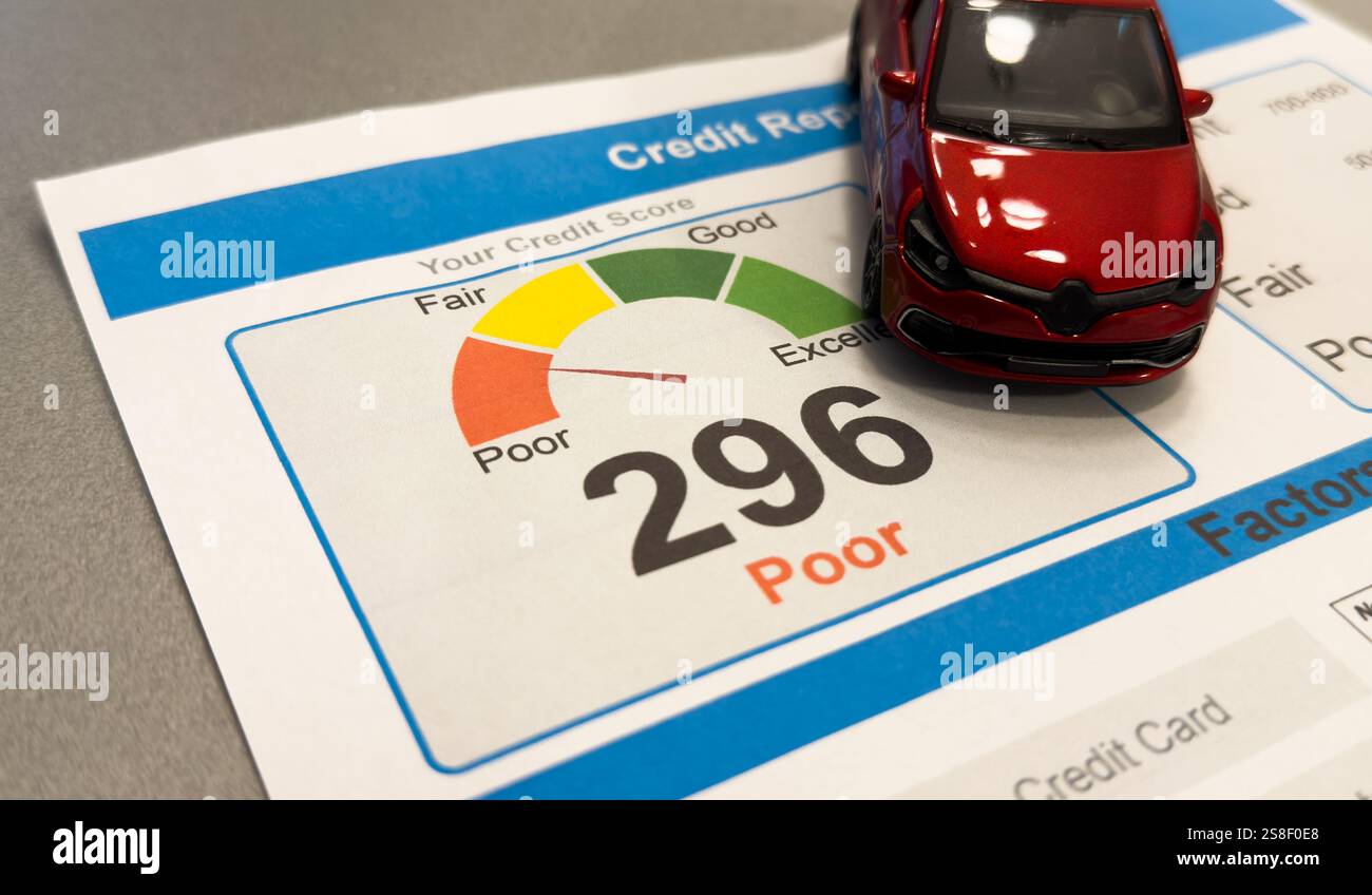 Business Charts and Graphs on screen with CREDIT SCORE title Stock ...