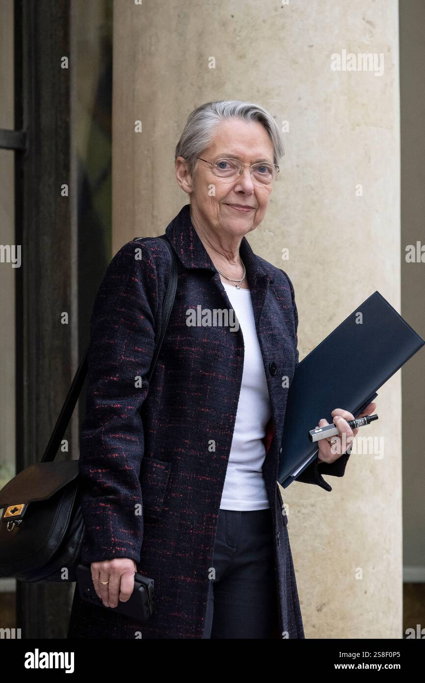 Paris, France. 22nd Jan, 2025. France's Minister of Education, Higher ...