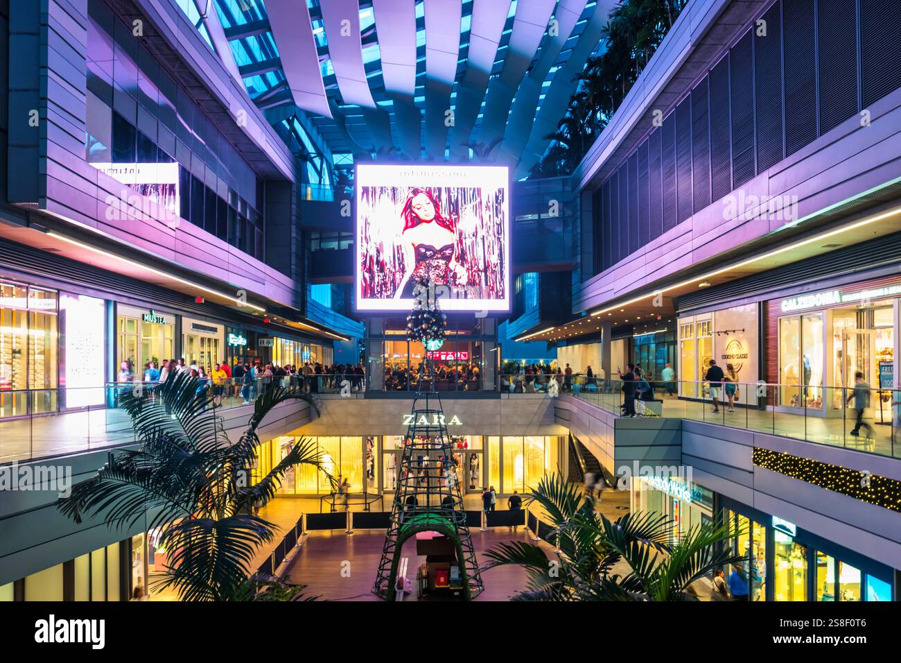 Brickell City Centre shopping mall in downtown Miami, Florida, USA ...