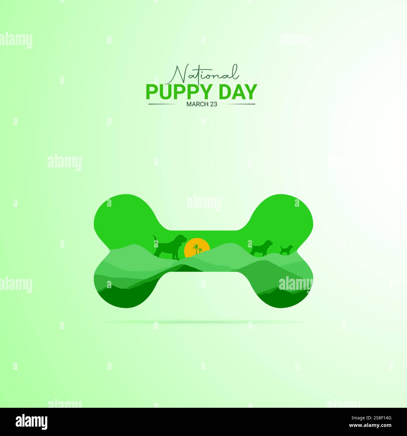 National Puppy Day creative. Dog Day poster, banner, social media post ...