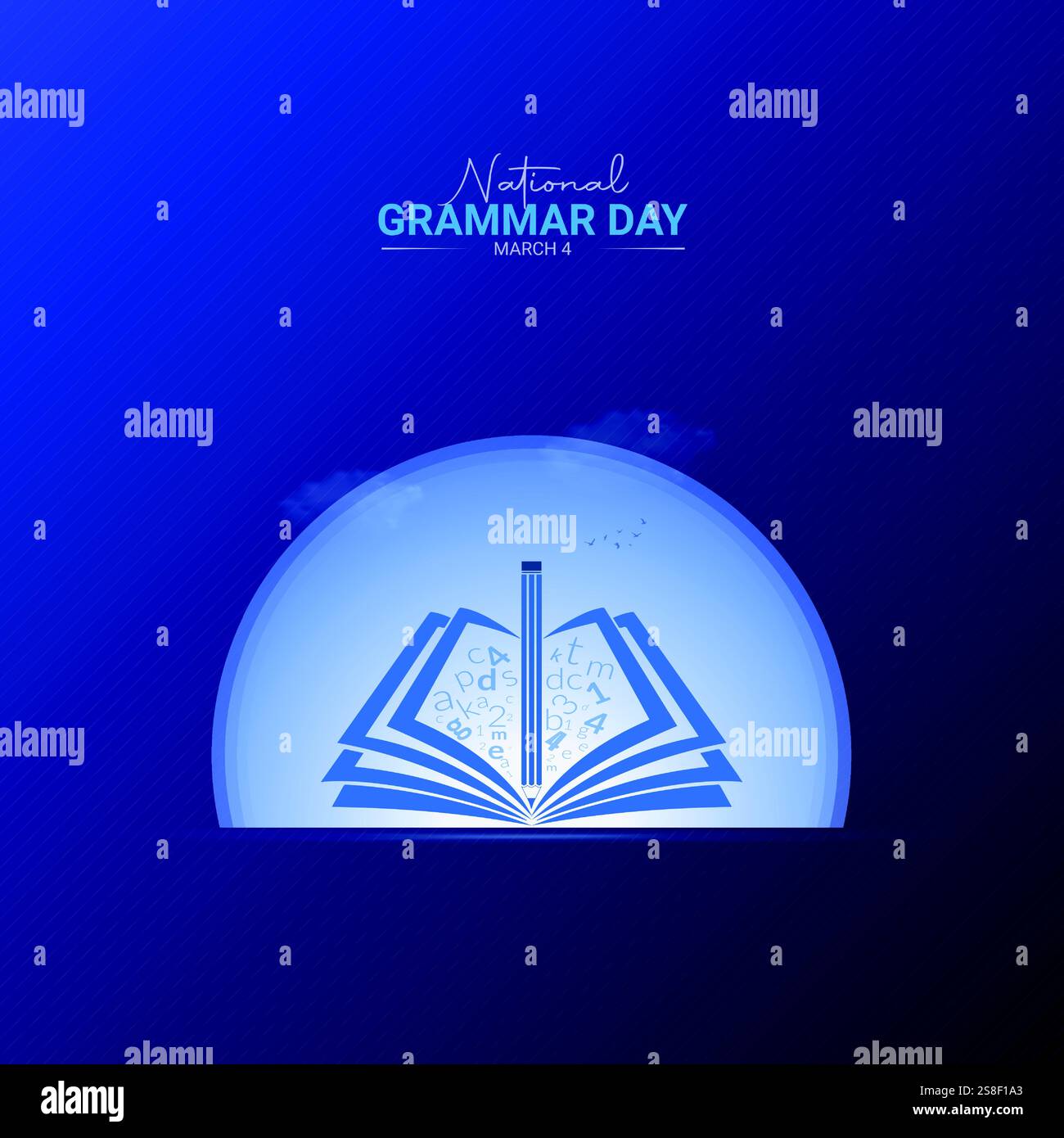 National Grammar Day Creative Design. Grammar day Poster, vector ...