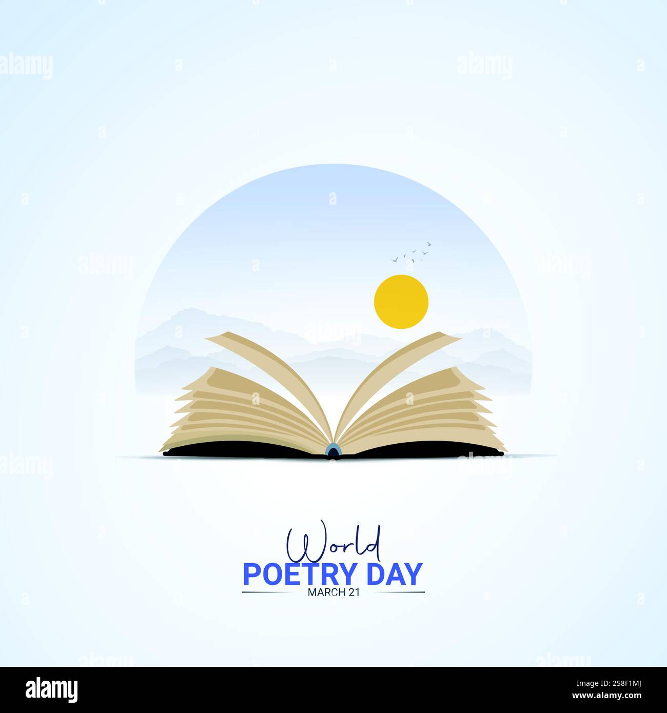 World Poetry Day creative design. poetry day social media poster vector ...