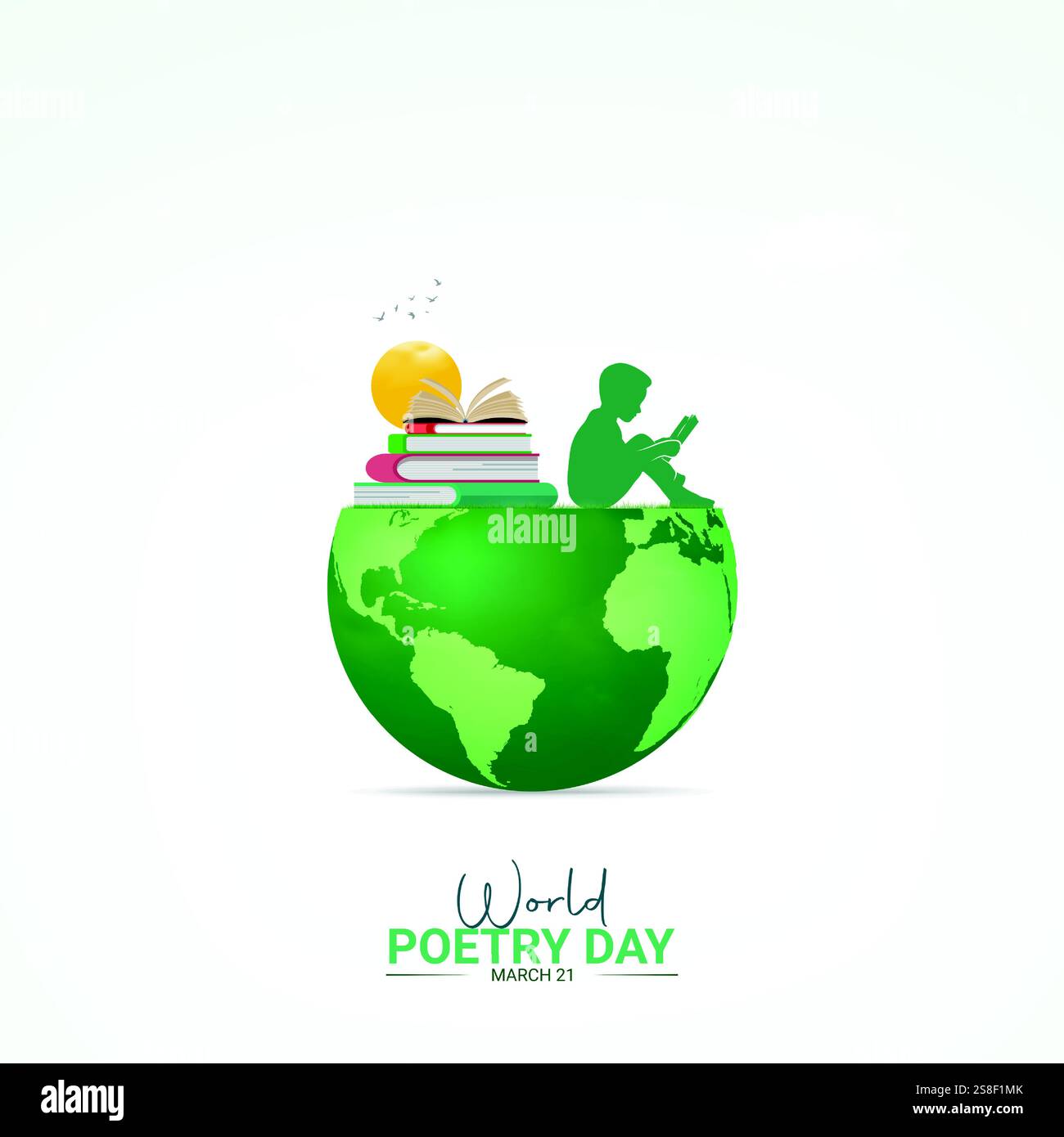 World Poetry Day creative design. poetry day social media poster vector ...