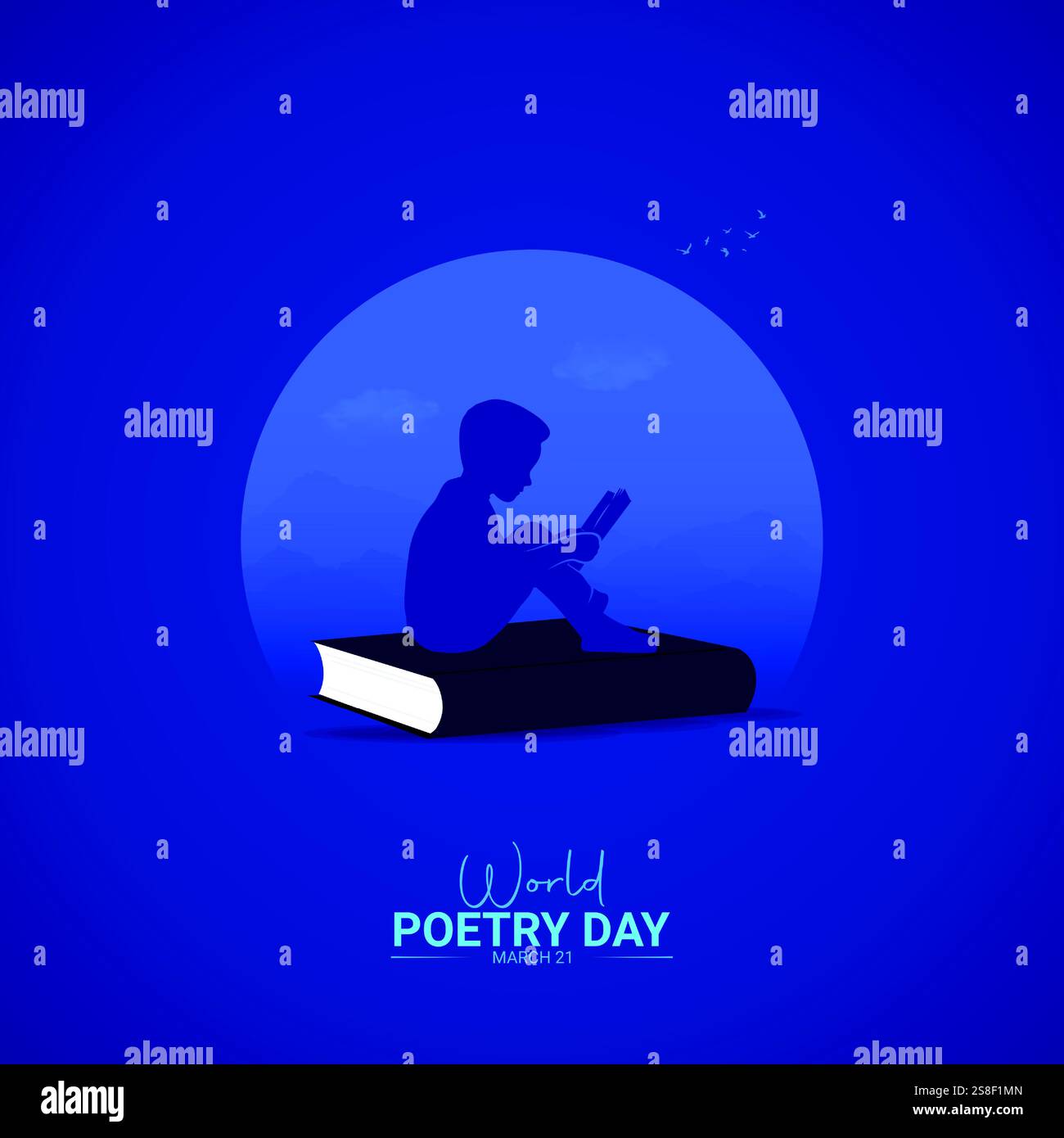World Poetry Day creative design. poetry day social media poster vector ...