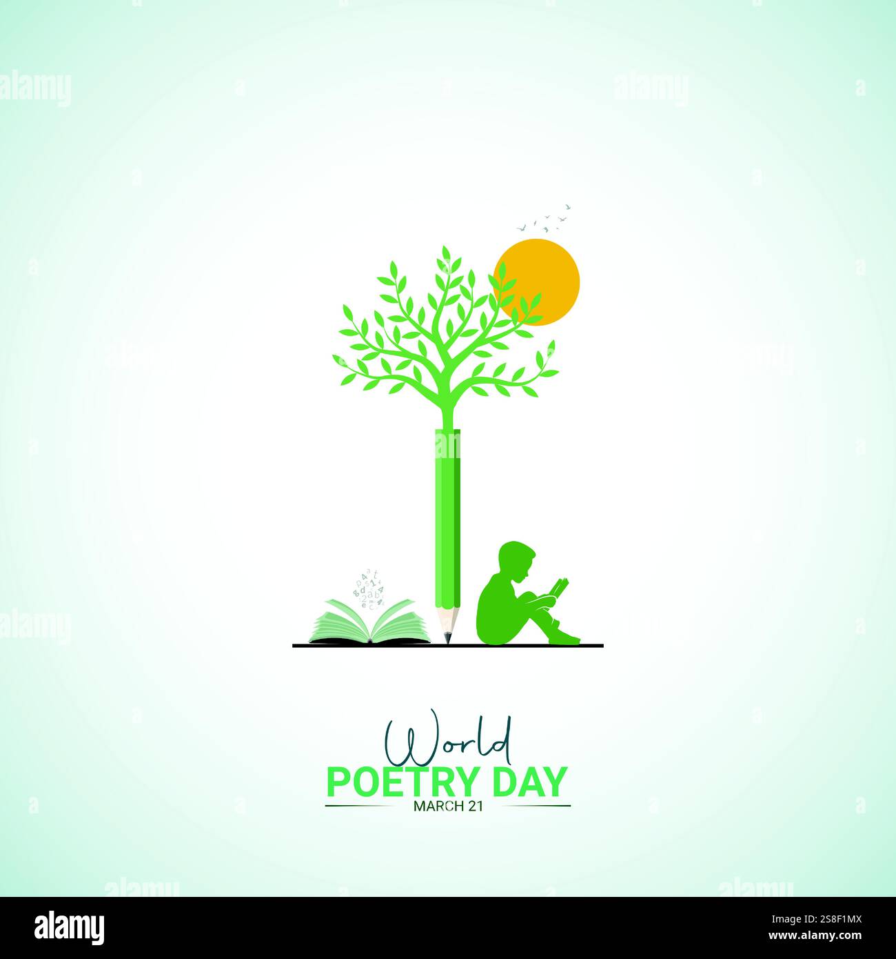World Poetry Day creative design. poetry day social media poster vector ...
