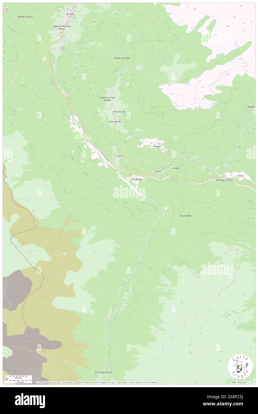 es Bordes, Província de Lleida, ES, Spain, Catalonia, N 42 43' 59'', N ...