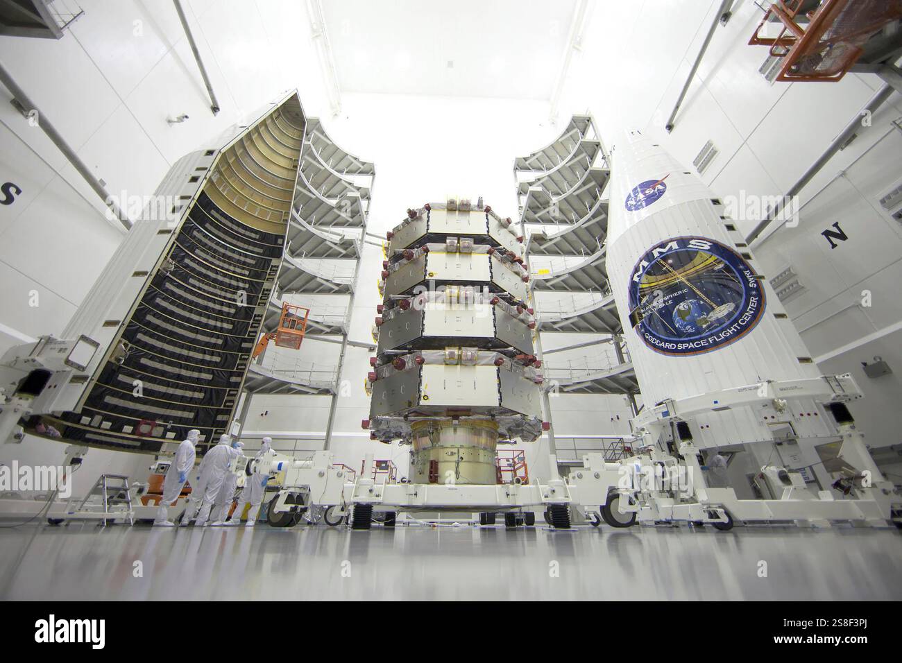 NASA’s four Magnetospheric Multiscale, or MMS, satellites at the ...